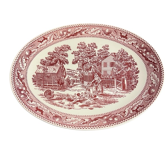 Dining | Vintage Memory Lane Redpink 13 Platter Ironstone Royal China ...